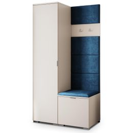 GARDEROBENSCHRANK LORI 95/181/51 cm Modern Garderobe-Set Kaschmir