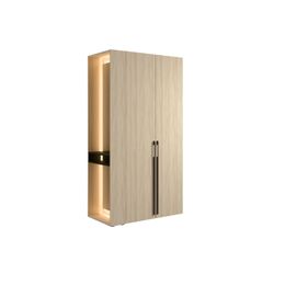 DREHT&Uuml;RENSCHRANK FERYN 110,9/207,5/58cm 2-t&uuml;rig mit Spiegel Sonoma Eiche