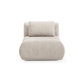 SESSEL ATOMO, Modern Polstersessel Loungesessel, Velours-Stoff Beige