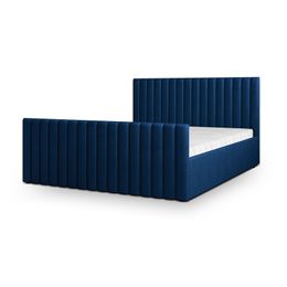 POLSTERBETT CANOVA 180x200 cm mit Bettk&auml;sten - Blau