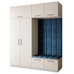 GARDEROBENSCHRANK REMA 200/240/60 cm Modern Garderobe-Set Kaschmir