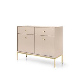 KOMMODE MONDO 104/83/39 cm mit 2 Schubladen 2 T&uuml;ren Beige