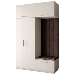 GARDEROBENSCHRANK REMA 150/240/60 cm Modern Garderobe-Set Kaschmir