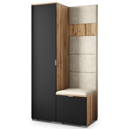 GARDEROBENSCHRANK LORI 95/181/51 cm Modern Eiche Wotan