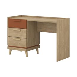 SCHREIBTISCH ACARA 120x50x79,5 cm B&uuml;rotisch Computertisch, Eichefarben