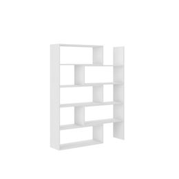 B&Uuml;CHERREGAL LORIS 72,5x24x138 cm, Regal Wei&szlig;
