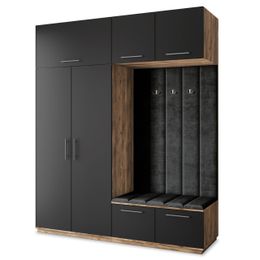 GARDEROBENSCHRANK REMA 200/240/60 cm Modern Eichefarben