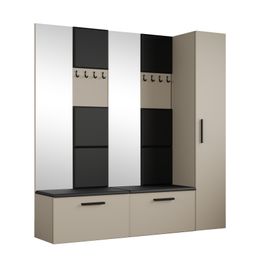 GARDEROBENSCHRANK MODULO 201,2/204/40 cm Modern Garderobe-Set Kaschmir