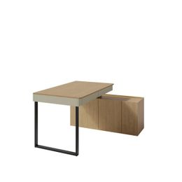 SCHREIBTISCH MURO 131x140x74,5 cm B&uuml;rotisch Computertisch, Hellgr&uuml;n