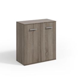 KOMMODE GIACOMO IV 75/85/33 cm mit 2 T&uuml;ren Tr&uuml;ffeleichefarben