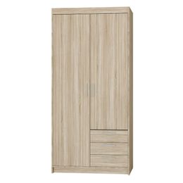 DREHT&Uuml;RENSCHRANK ELENORA 89,7/190,5/53cm 2-t&uuml;rig Sonoma Eiche