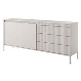 SIDEBOARD SENSATO 187/81/40 cm mit 3 Schubladen und 2 T&uuml;ren Beige