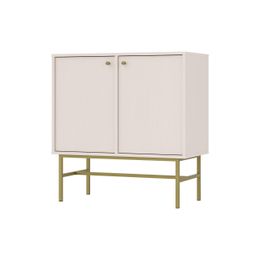 KOMMODE TORINO 84/86/41 cm mit 2 T&uuml;ren Beige