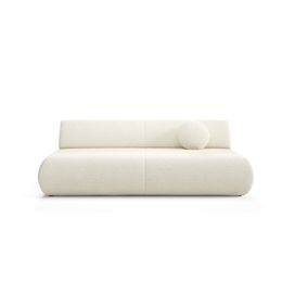 BETTSOFA DELTA Ecru Geflochtener Stoff mit Schlaffunktion