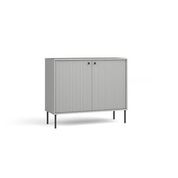 KOMMODE NIMB 105,4/89,2/40,5cm mit Schubladen 2 T&uuml;ren Grau