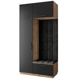 GARDEROBENSCHRANK REMA 120/240/60 cm Modern Eichefarben
