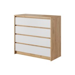 KOMMODE CELEO 93/90/40 cm mit 4 Schubladen Orange