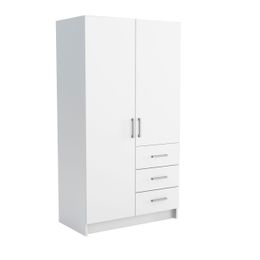 DREHT&Uuml;RENSCHRANK PINELLO 96/177/50 cm 2-t&uuml;rig Wei&szlig;