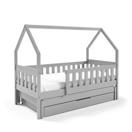 KINDERBETT BAMBINA mit Bettkasten 80x160 cm Hellgrau