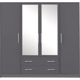 DREHT&Uuml;RENSCHRANK VANO 200/190/56cm 4-t&uuml;rig Anthrazit