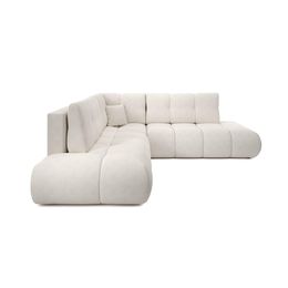 ECKSOFA DUCA II L-S Grau Chenille mit Schlaffunktion