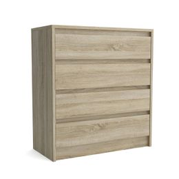 KOMMODE ASTORRE 75/82/35 cm mit 4 Schubladen Sonoma Eiche