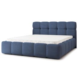 POLSTERBETT FARU SR 140x200 cm mit Bettk&auml;sten - Blau