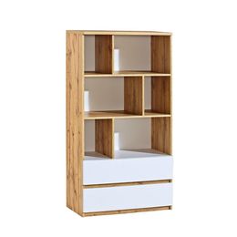 B&Uuml;CHERREGAL KRYOS 80,1/150,7/40 cm Wohnzimmerregal Hochschrank Regal Eiche Wotan