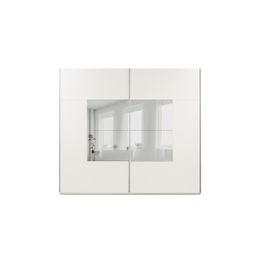 SCHWEBET&Uuml;RENSCHRANK DIANA 250/215/65 cm 2-t&uuml;rig mit Spiegel Kaschmir