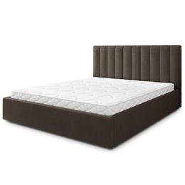POLSTERBETT DEMERA MGV 140x200 cm mit Bettk&auml;sten - Braun