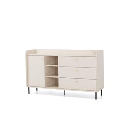 KOMMODE ASTREA 153,5/91/42cm mit 3 Schubladen 1 T&uuml;ren Beige