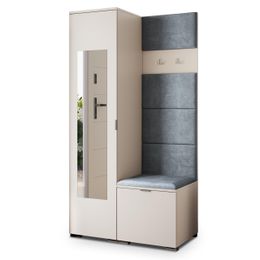 GARDEROBENSCHRANK VIRA 95/181/51 cm Modern Garderobe-Set Kaschmir