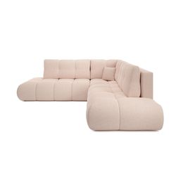 ECKSOFA DUCA II R-S Orange Jersey mit Schlaffunktion