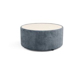COUCHTISCH LINEO 89 cm Wohnzimmertisch gepolstert Grau