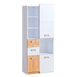 DREHT&Uuml;RENSCHRANK MANTI 80/182,6/37,7cm 3-t&uuml;rig Wei&szlig;