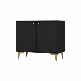 KOMMODE TORINO 84/72/41 cm mit 2 T&uuml;ren Graphitfarben