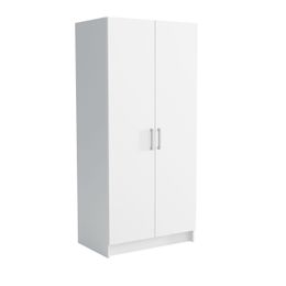 DREHT&Uuml;RENSCHRANK PINELLO 81/177/52cm 2-t&uuml;rig Wei&szlig;