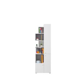 B&Uuml;CHERREGAL GALIA 45x40x190 cm, Regal Wei&szlig;