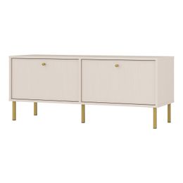 LOWBOARD TORINO 120,6x40,8x50 cm mit 2 Schubladen und 2 T&uuml;ren Beige