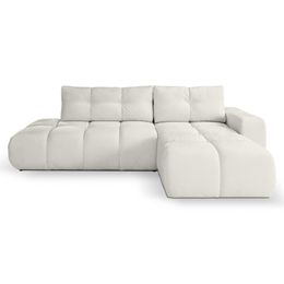 ECKSOFA DUCA R-S Grau Chenille mit Schlaffunktion