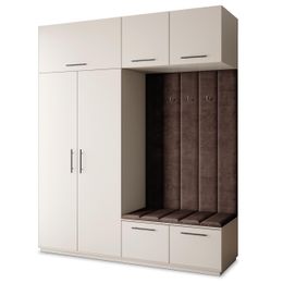 GARDEROBENSCHRANK REMA 200/240/60 cm Modern Garderobe-Set Kaschmir