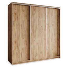 SCHWEBET&Uuml;RENSCHRANK NISSE 200/205/60 cm 3-t&uuml;rig Orange