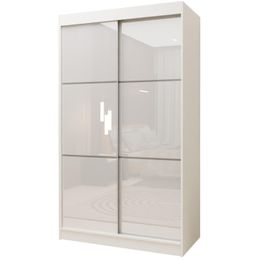 SCHWEBET&Uuml;RENSCHRANK VITALE 120/216/61 cm 2-t&uuml;rig Wei&szlig;