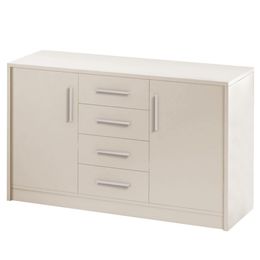 KOMMODE KALISTA 140/83/45cm mit 4 Schubladen 2 T&uuml;ren Beige