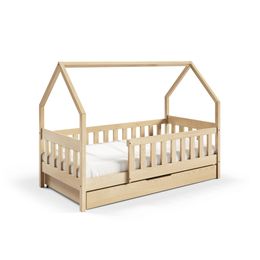 KINDERBETT BELLA mit Bettkasten 80x160 cm Kieferfarben