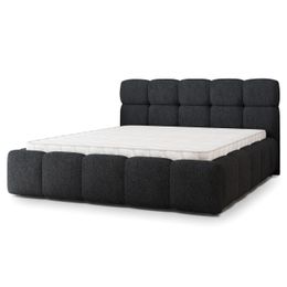 POLSTERBETT FARU Q 140x200 cm mit Bettk&auml;sten - Schwarz