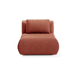 SESSEL ATOMO, Modern Polstersessel Loungesessel, Chenille-Stoff Orange