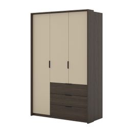 DREHT&Uuml;RENSCHRANK MOLAVO 139/217/63 cm 3-t&uuml;rig Eiche Dunin