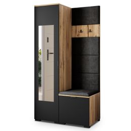 GARDEROBENSCHRANK VIRA 95/181/51 cm Modern Eiche Wotan