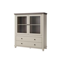 SIDEBOARD EVANDRO 126x42x138 cm mit 2 Schubladen und 2 T&uuml;ren Beige
